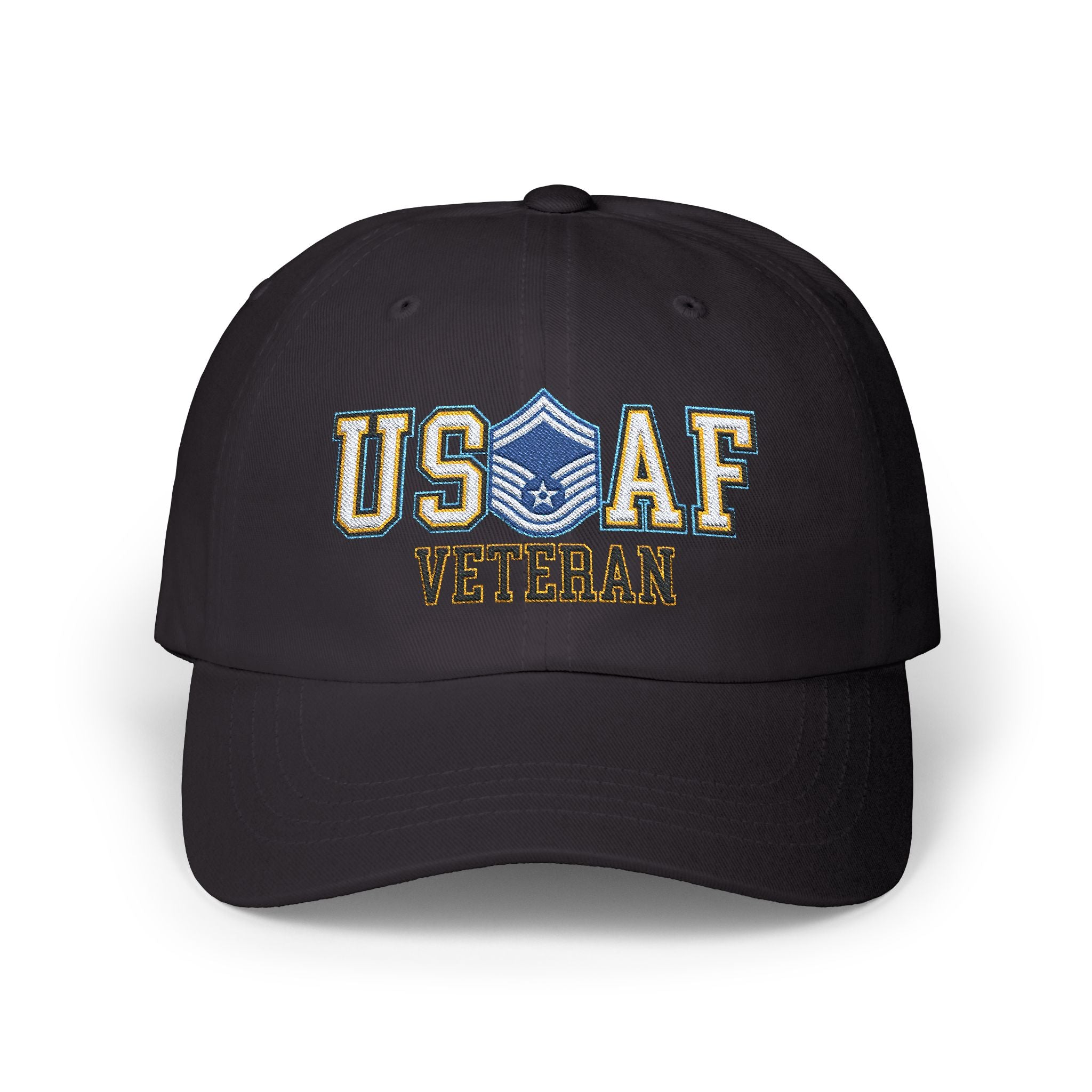 US Air Force E-8 Senior Master Sergeant SMSgt Veteran Embroidered Clas