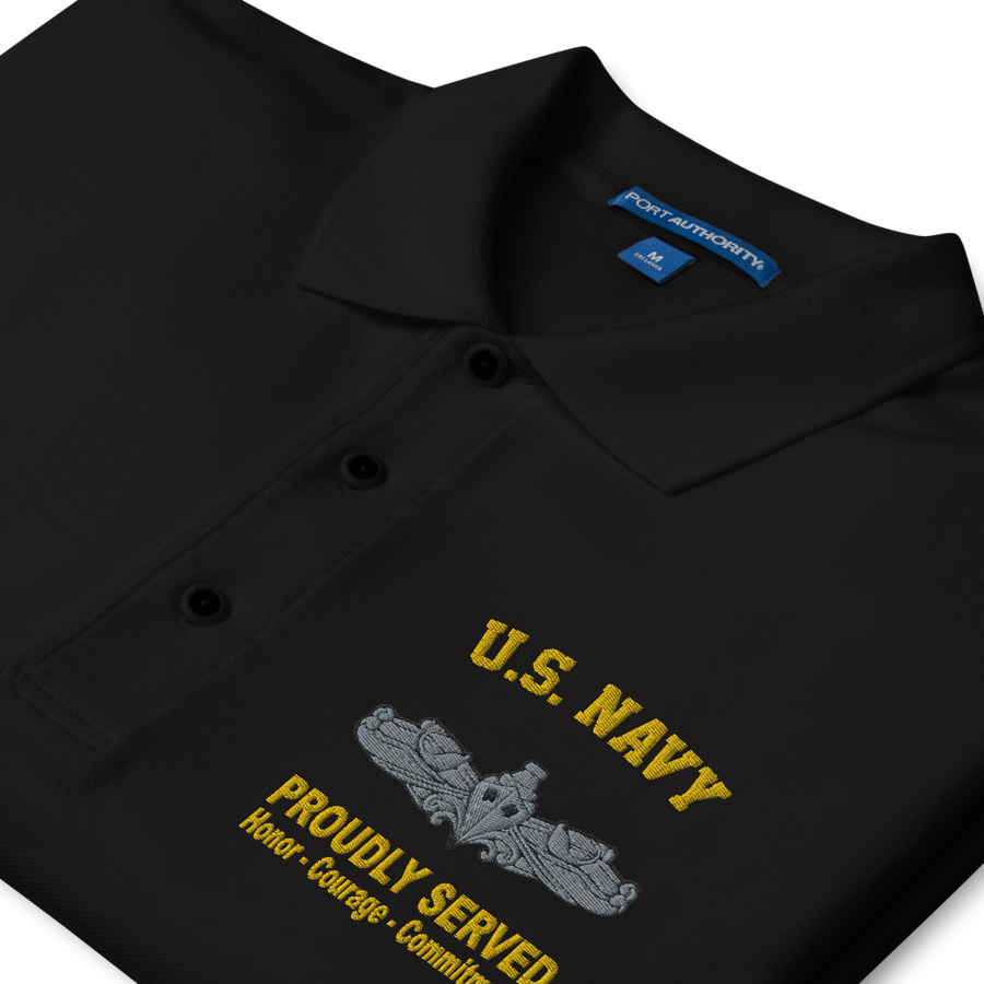 Custom US Navy Ranks, Insignia Core Values Embroidered Port Authority