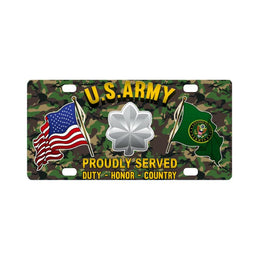 US Army O-5 Lieutenant Colonel O5 LTC Field Office Classic License Pla