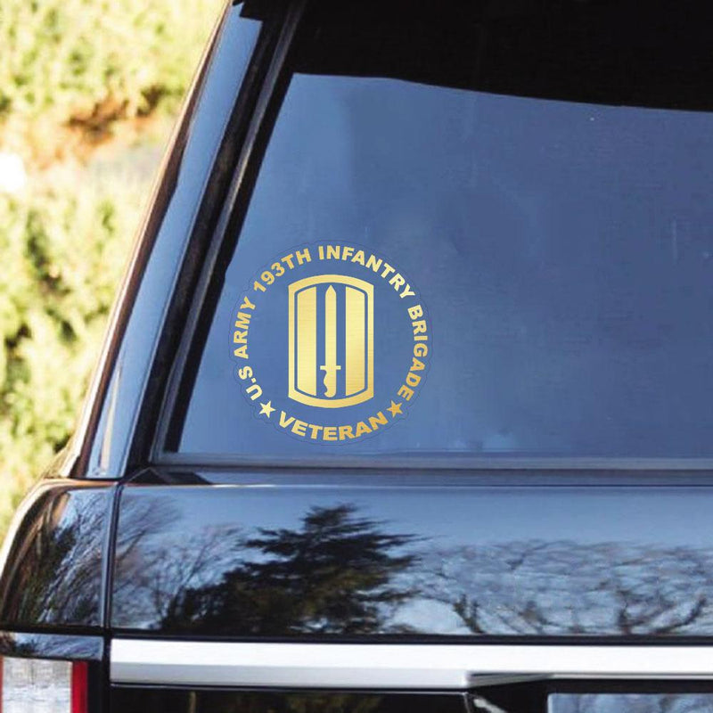 US Army 193rd Infantry Brigade Clear Stickers