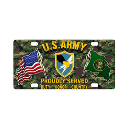 US Army Security Agency Proudly Plate Frame Classic License Plate