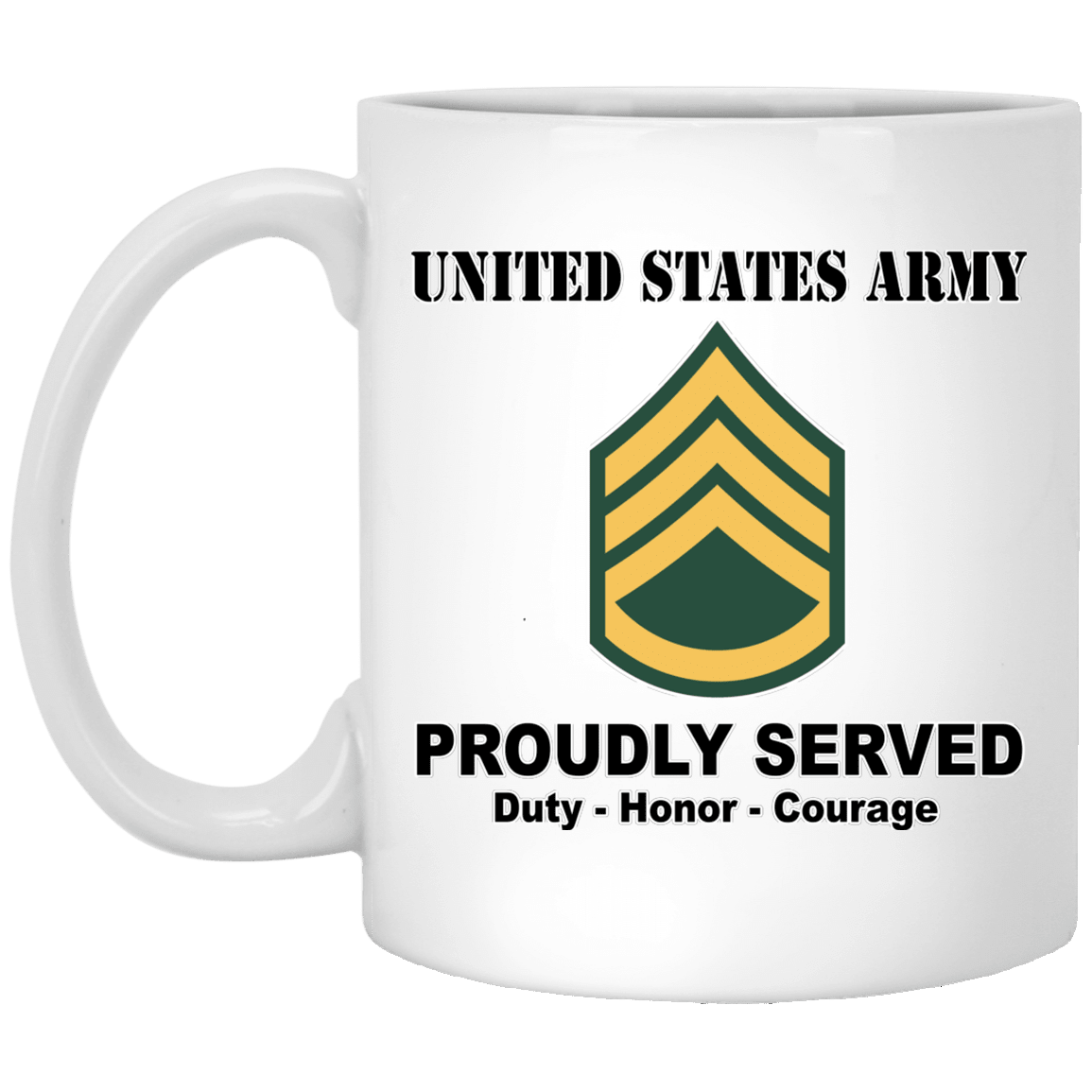US Army E-6 Staff Sergeant E6 SSG Noncommissioned Officer Ranks White