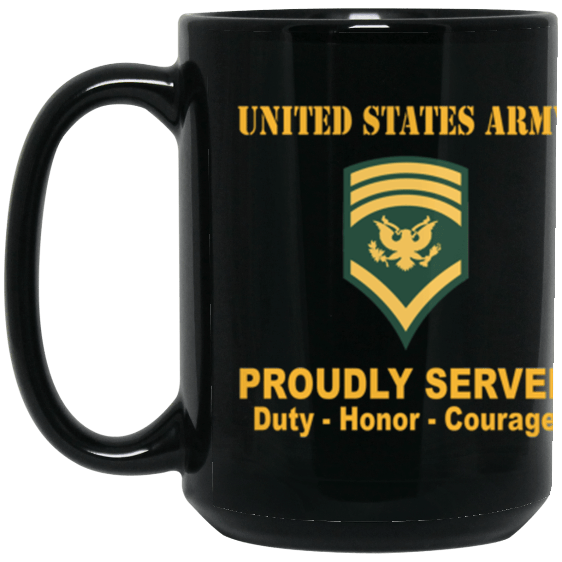 US Army E-8 SPC E8 Specialist Ranks Proudly Served Core Values 15 oz.
