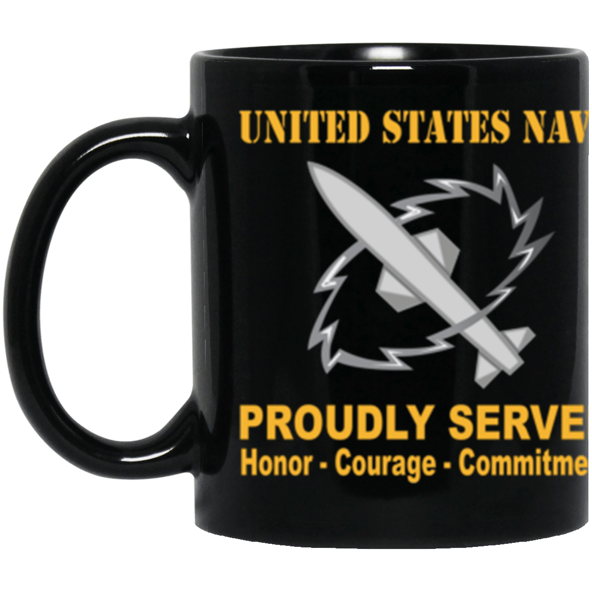 US Navy Navy Missile Technician Navy MT Proudly Served Core Values 11