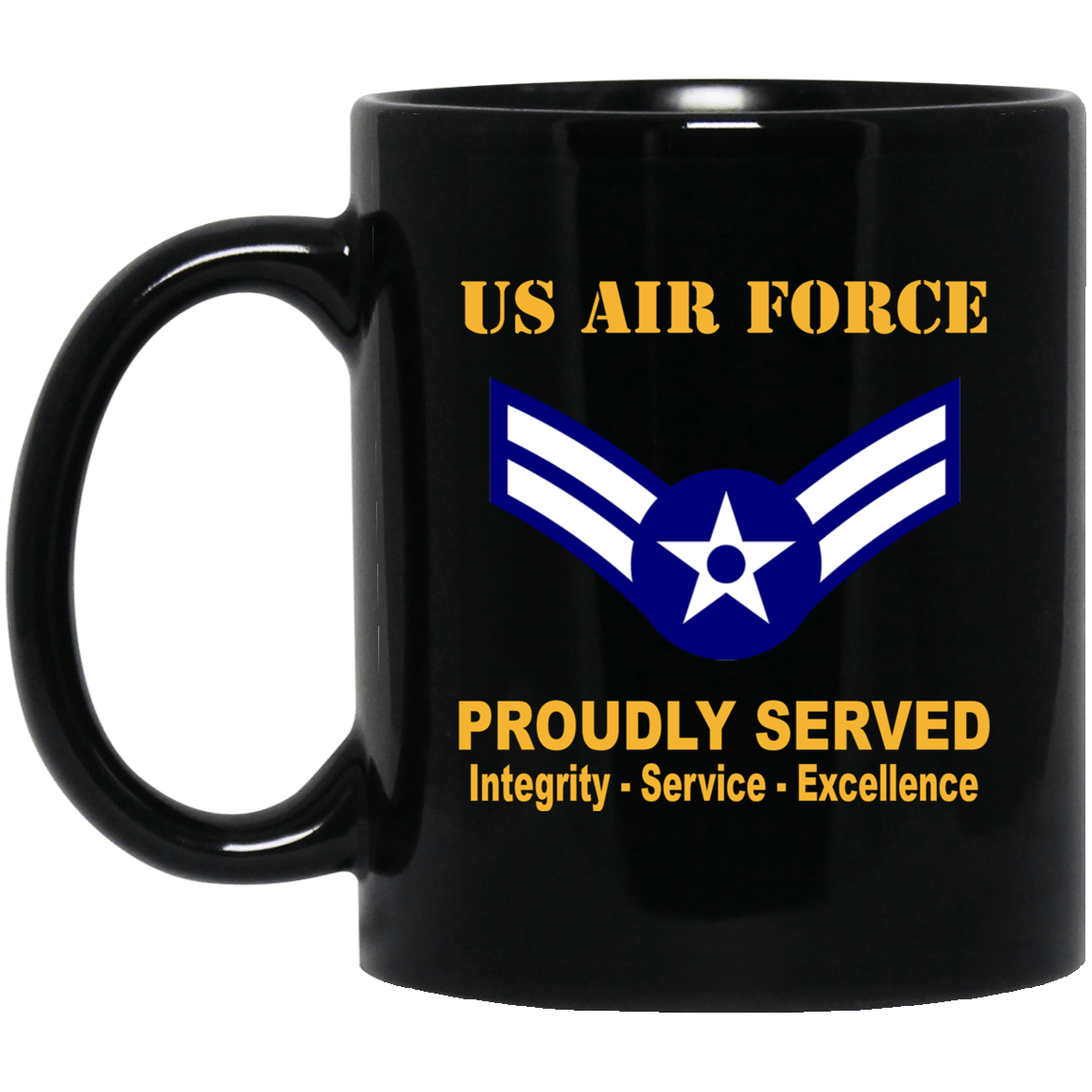 US Air Force E-3 Airman First Class A1C E3 Ranks Enlisted Airman AF Ra
