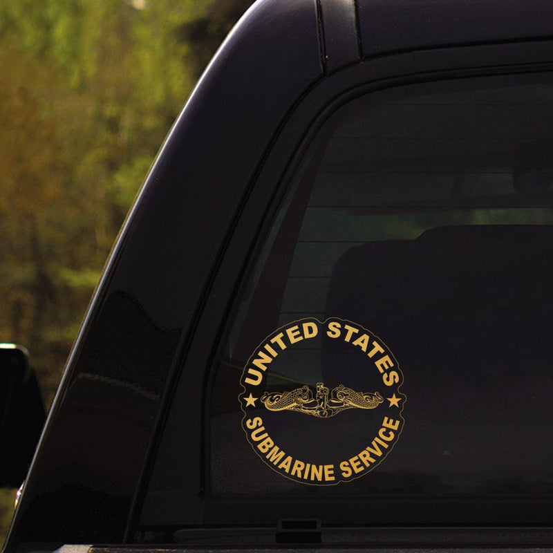US Navy Submarine Service Clear Stickers
