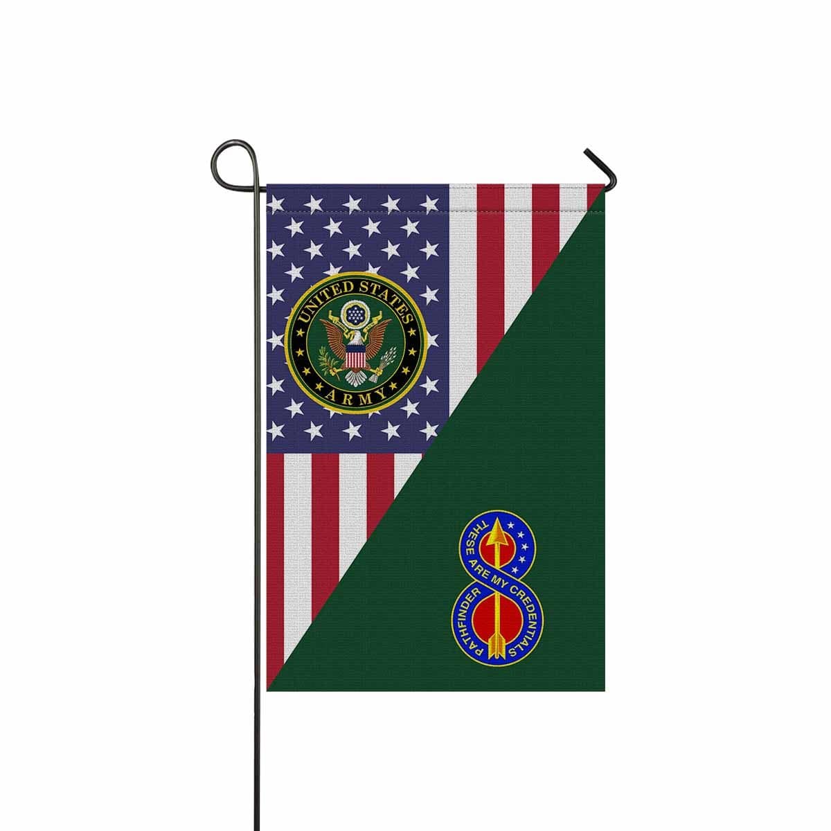 US Army 8th Infantry Division UC Round Garden Flag/Yard Flag 12 inches